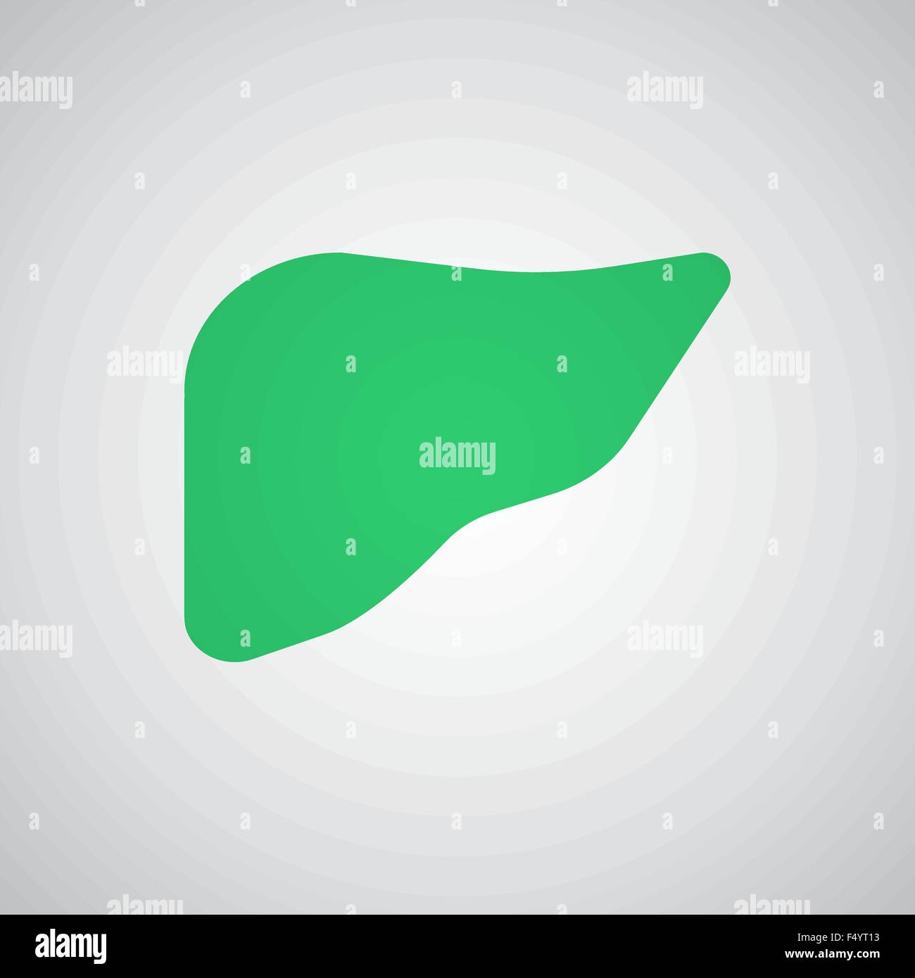 Flat green Liver icon Stock Vector Image & Art - Alamy