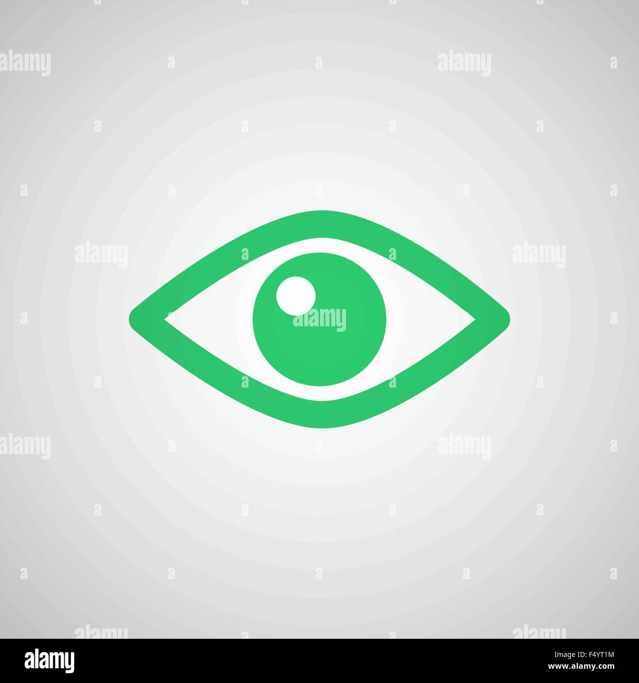 Flat green Eye icon Stock Vector Image & Art - Alamy