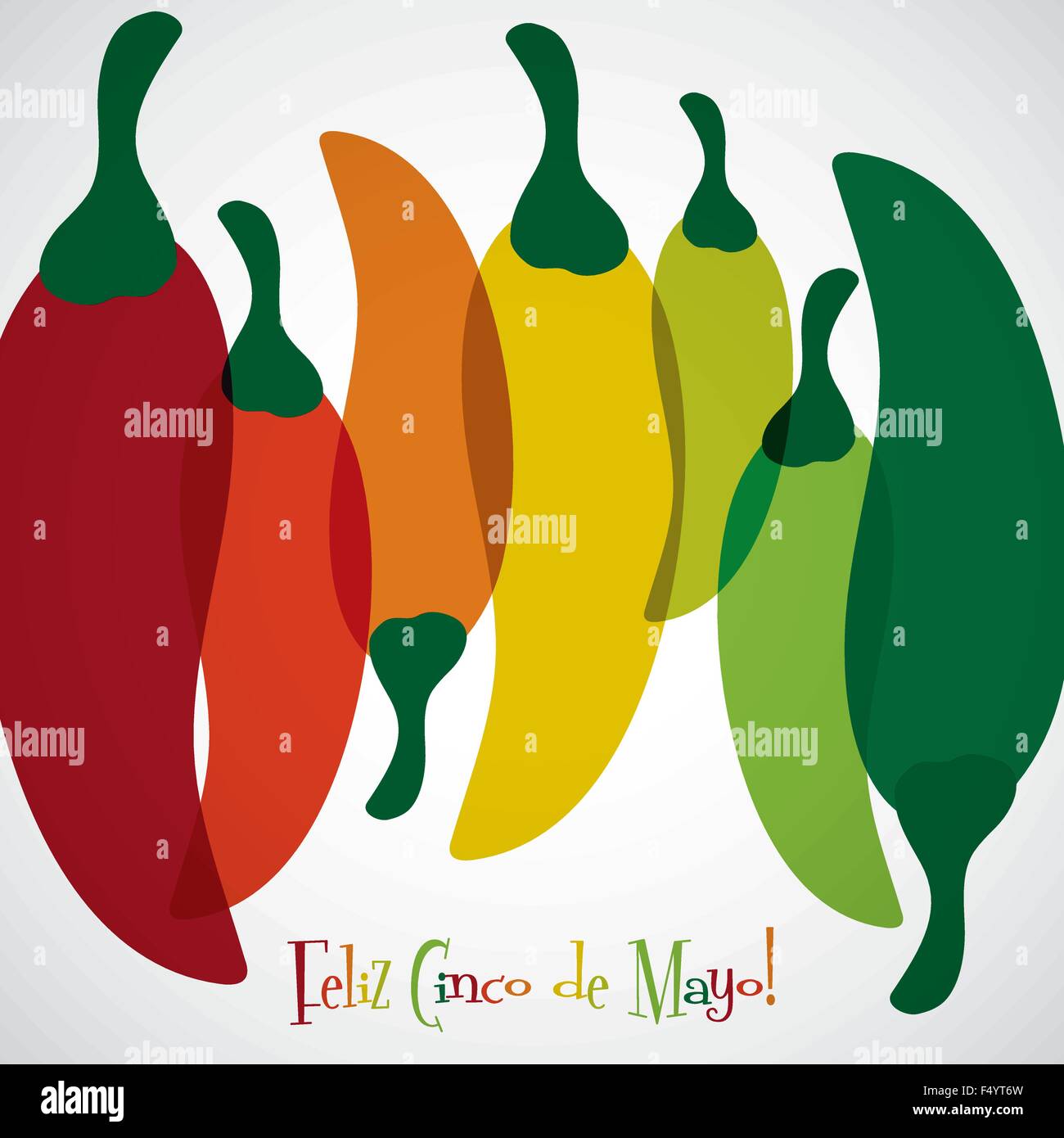 Overlay chilli pepper Cinco de Mayo card in vector format Stock Vector ...