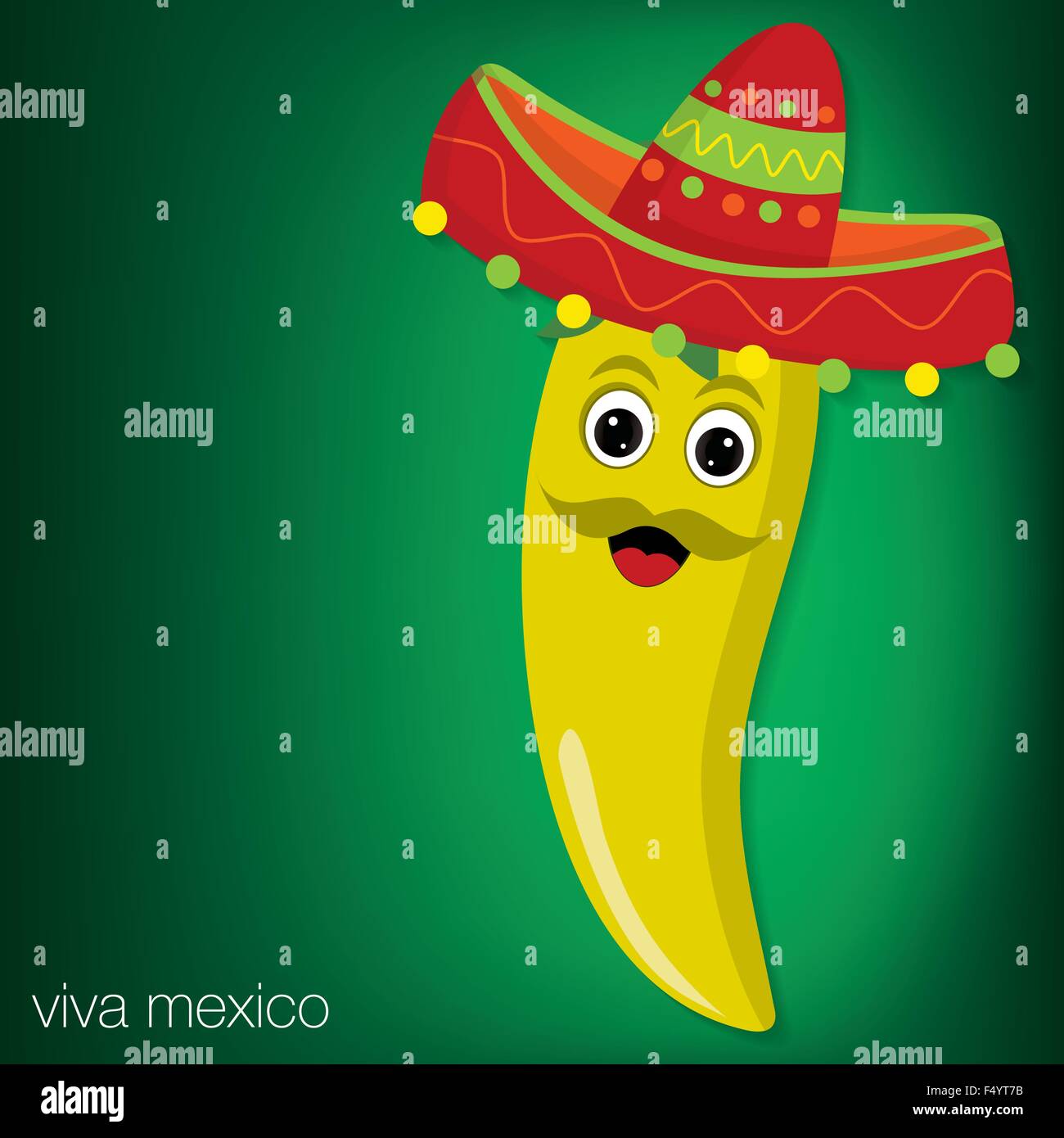 Chilli pepper cartoon character card in vector format Stock Vector ...