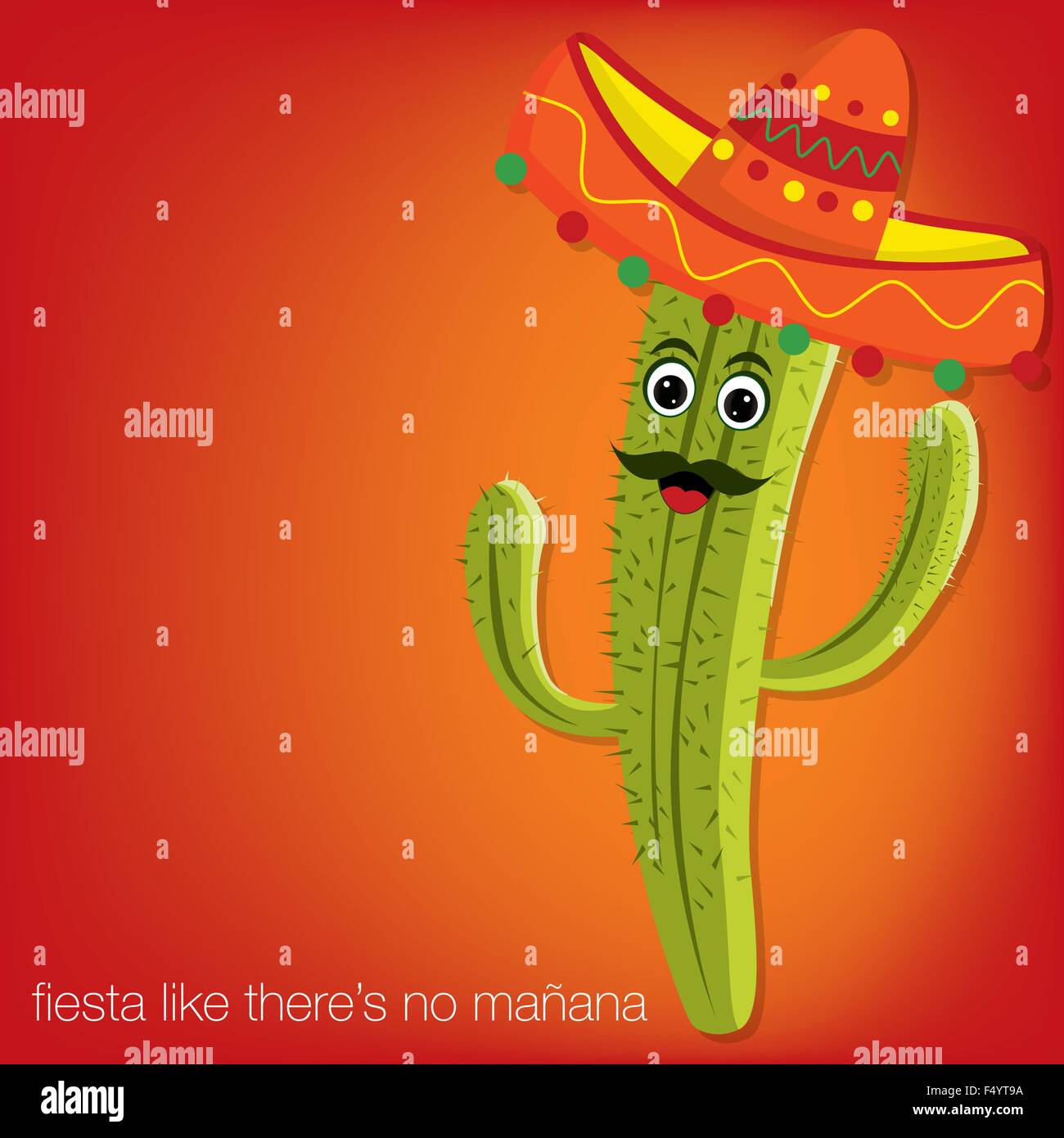 Cactus character card in vector format Stock Vector Image & Art - Alamy