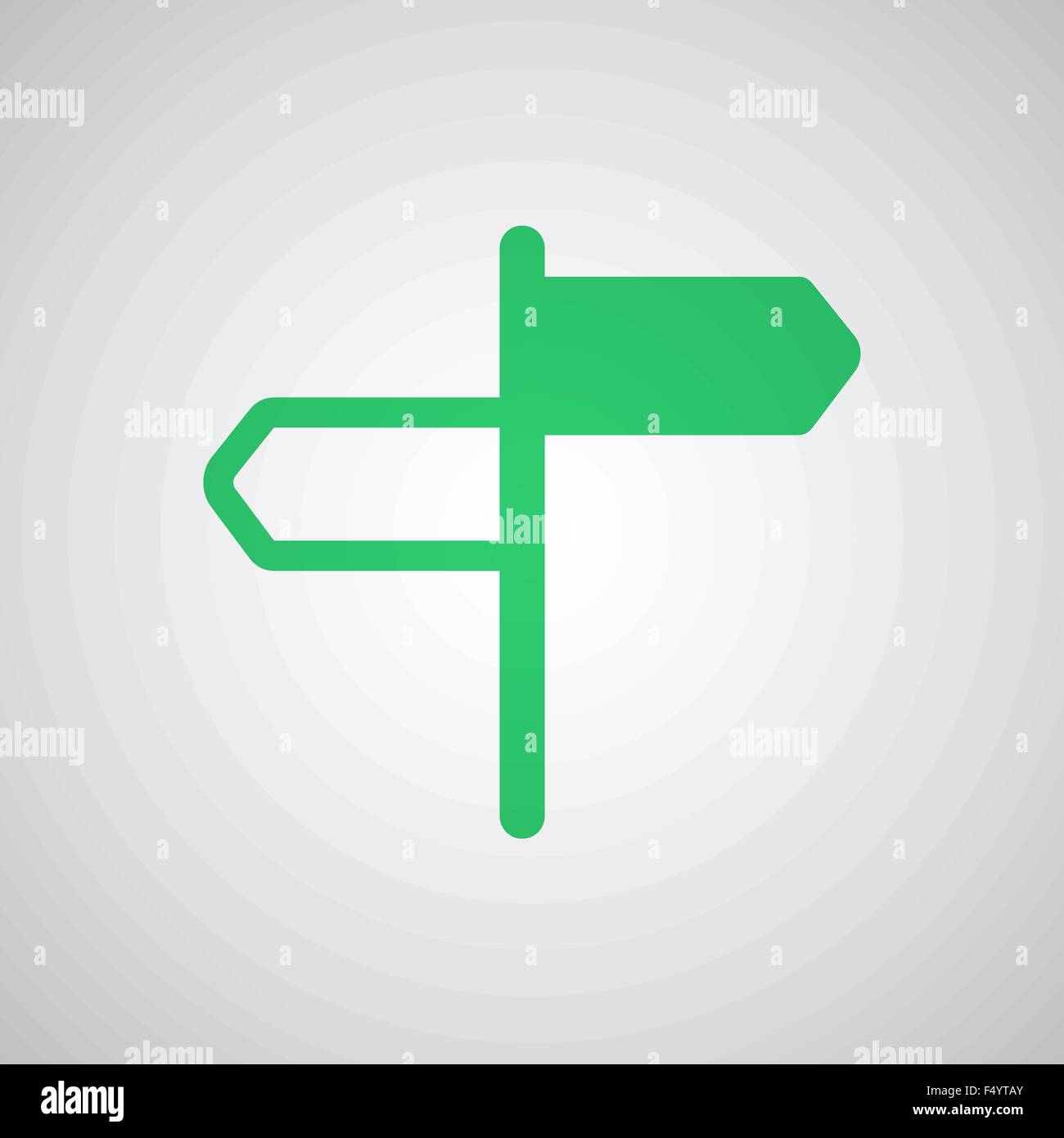 Flat road signs Stock Vector Images - Alamy