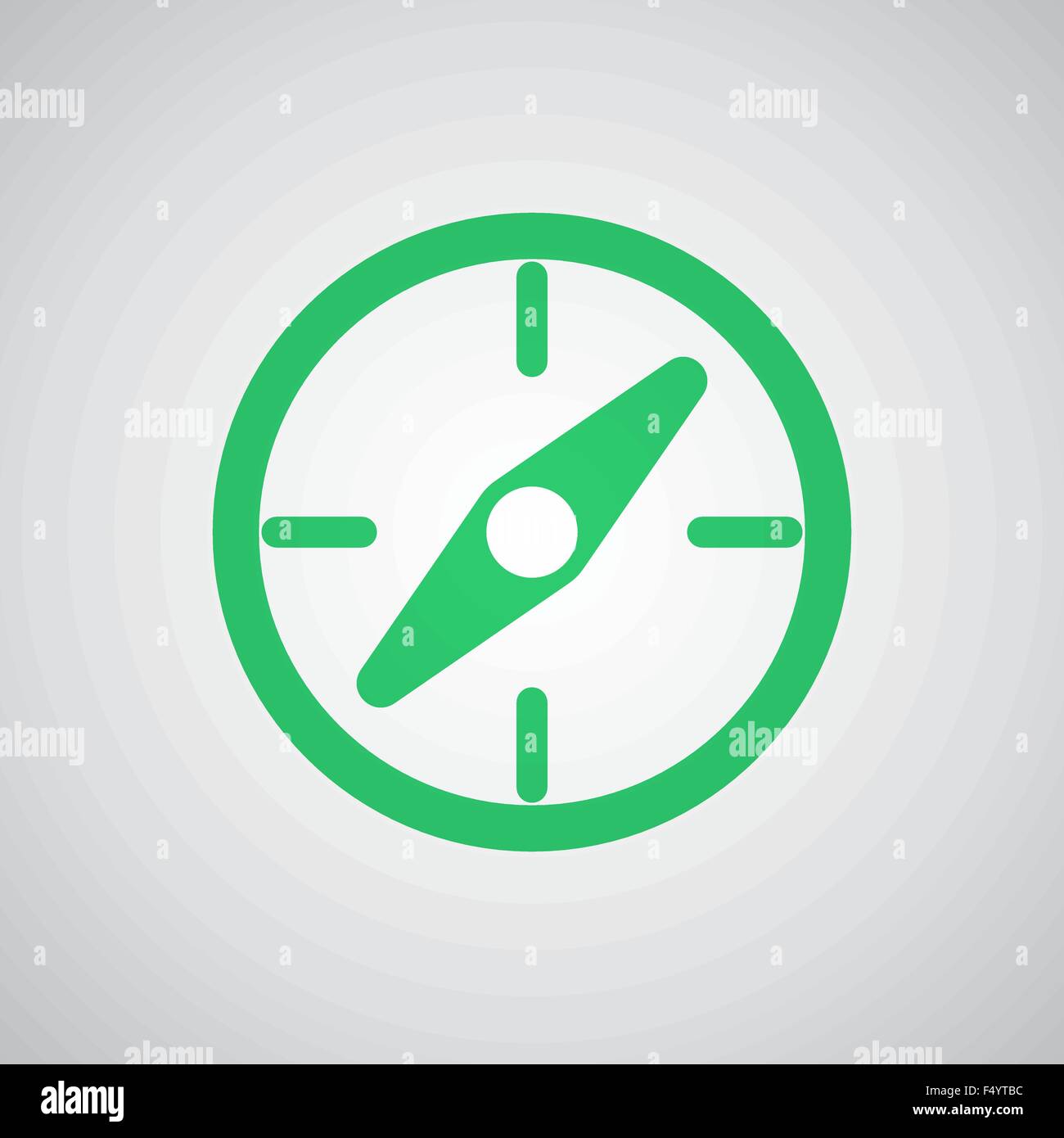 Flat green Compass icon Stock Vector Image & Art - Alamy