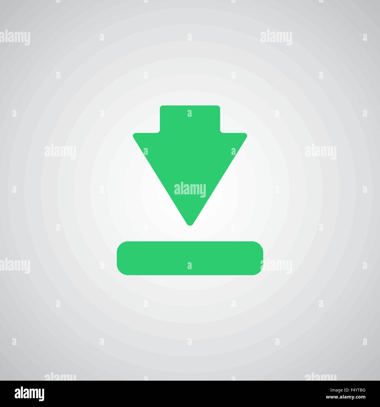 Flat green Download icon Stock Vector Image & Art - Alamy
