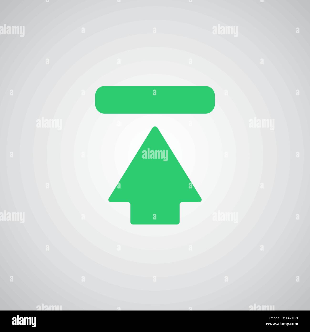 Flat green Upload icon Stock Vector Image & Art - Alamy