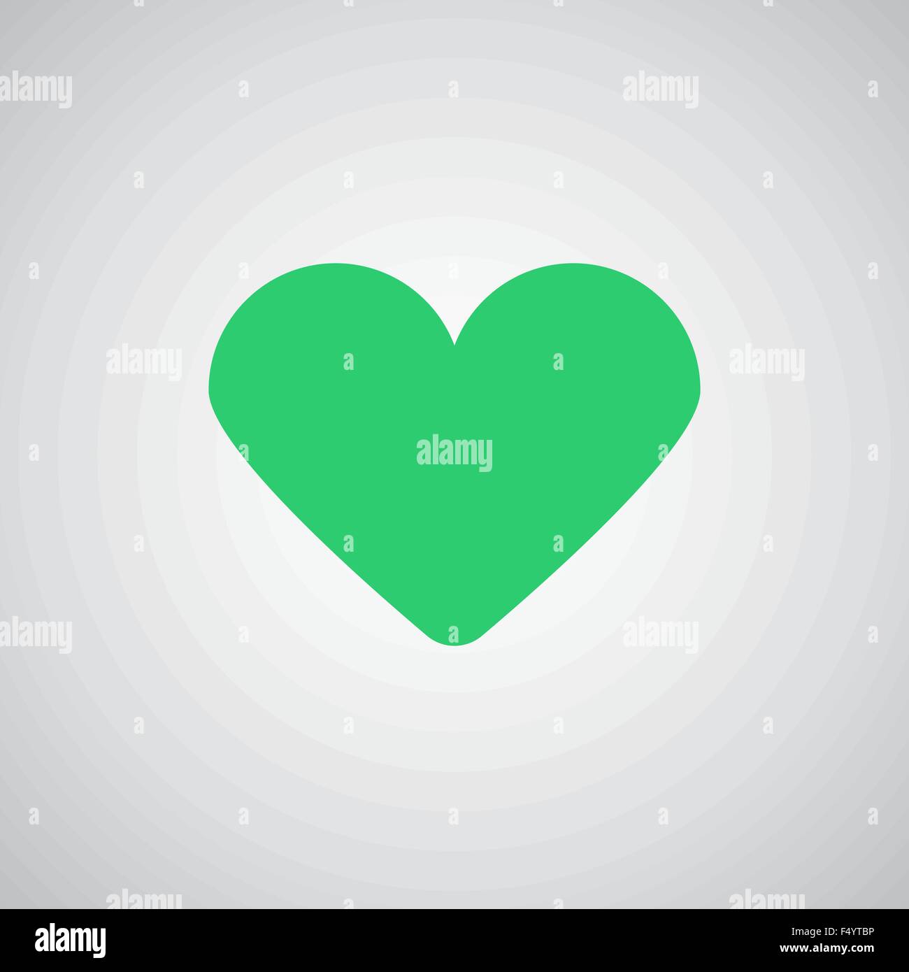 Flat green Heart icon Stock Vector Image & Art - Alamy
