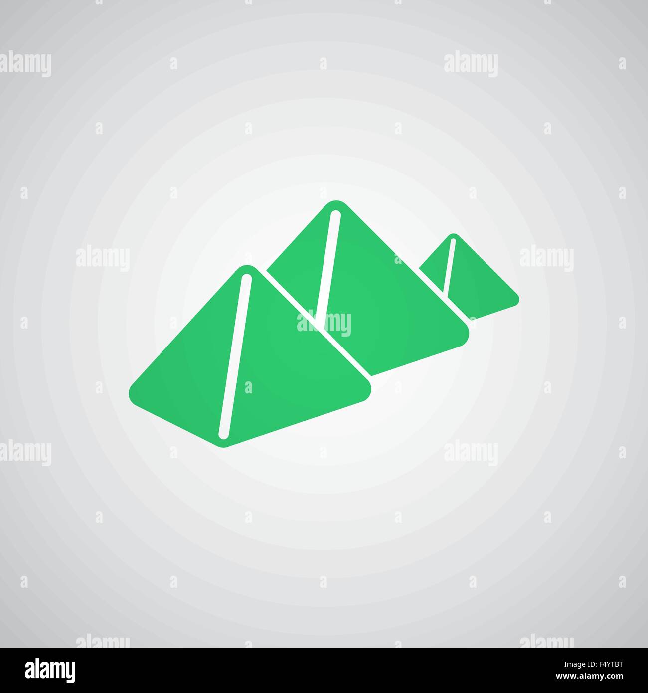 Flat green Pyramids icon Stock Vector Image & Art - Alamy