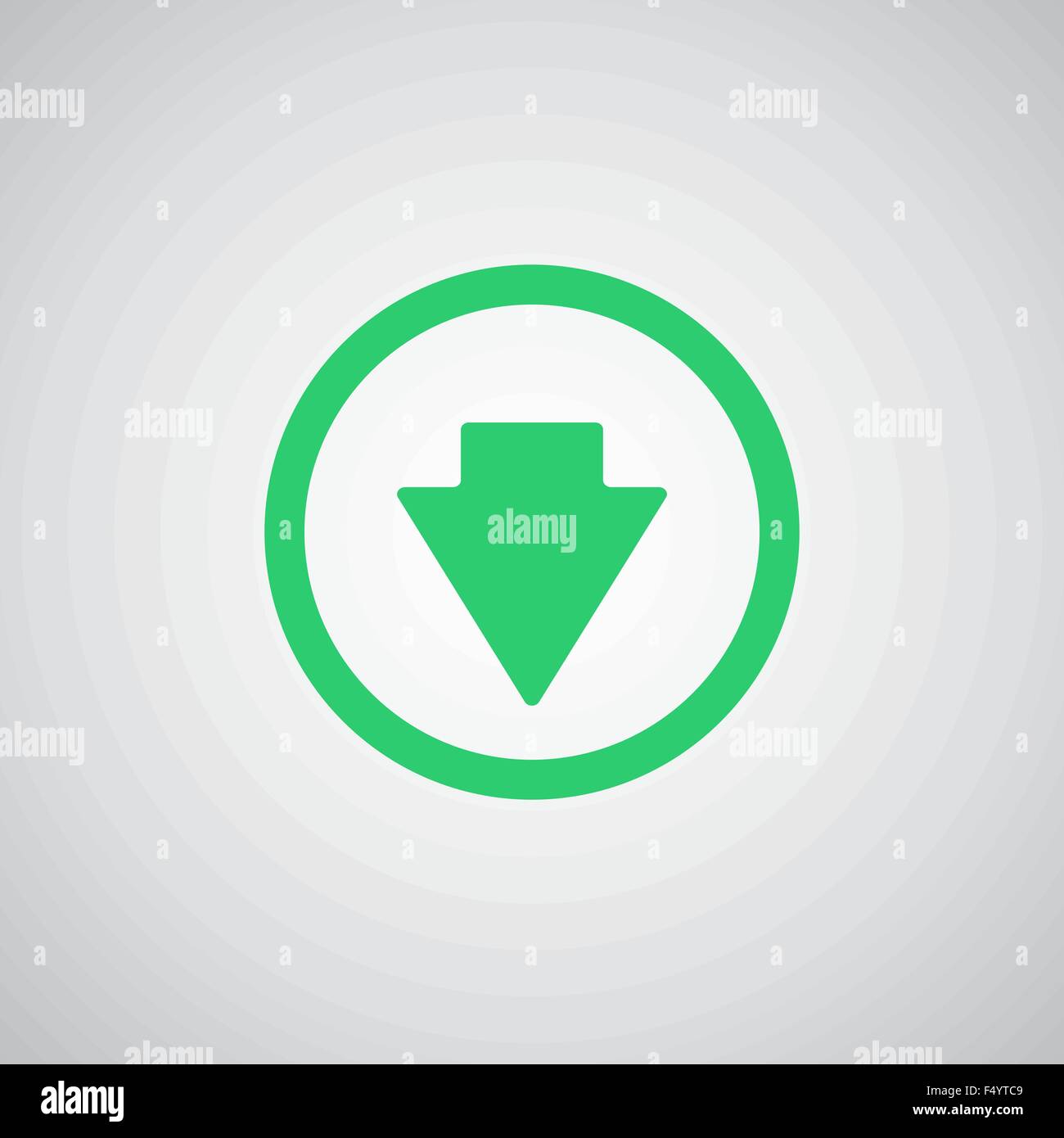 Down arrow icon hi-res stock photography and images - Alamy