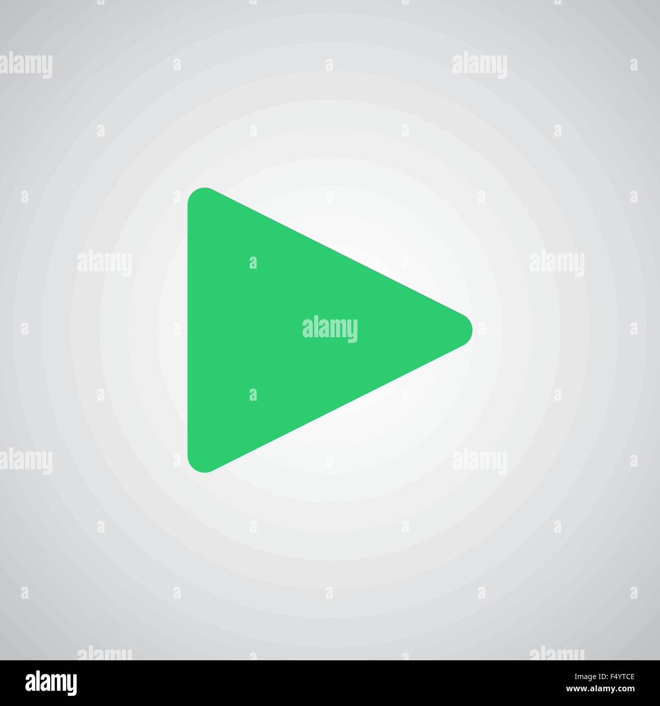 Flat green Play icon Stock Vector Image & Art - Alamy