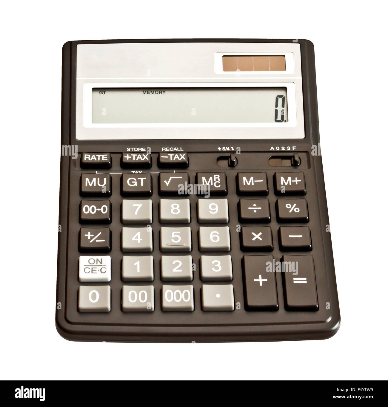 Picture of calculator. Isolated on white background Stock Photo - Alamy