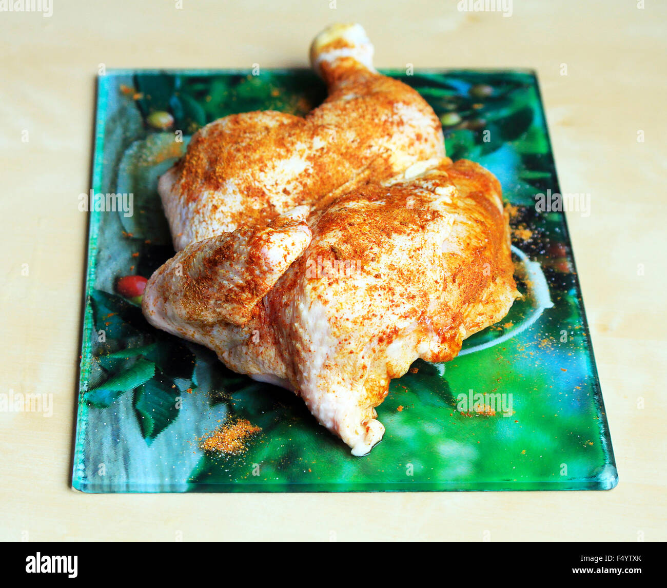 Raw chicken legs cooked on hi-res stock photography and images - Alamy