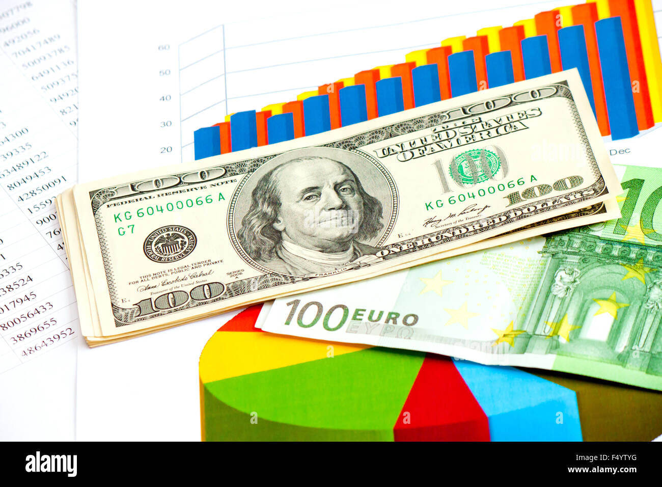 Business picture: money and financial graphs Stock Photo - Alamy