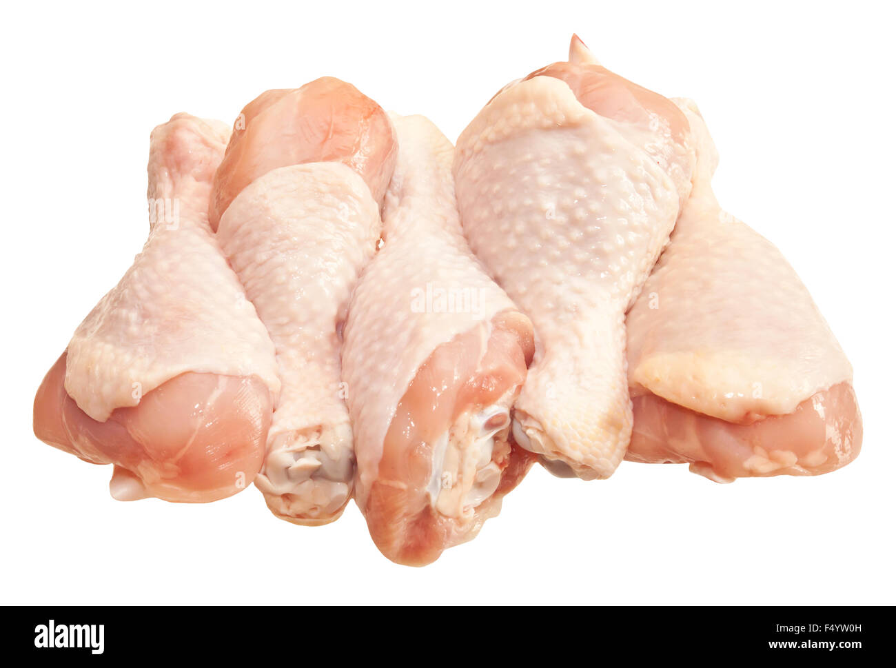 Raw chicken legs, isolated on white background Stock Photo - Alamy