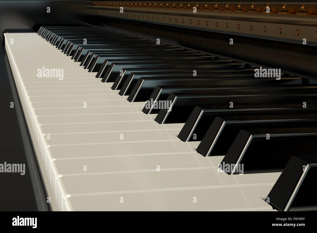 Piano side view with keys hi-res stock photography and images - Alamy