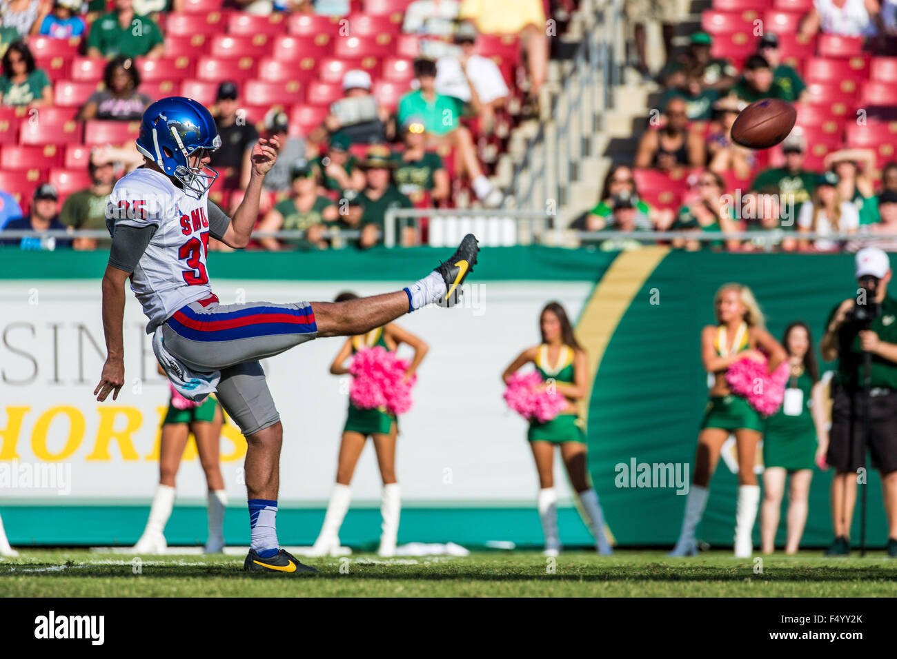 October 24, 2015: Southern Methodist Mustangs place kicker Jackson ...