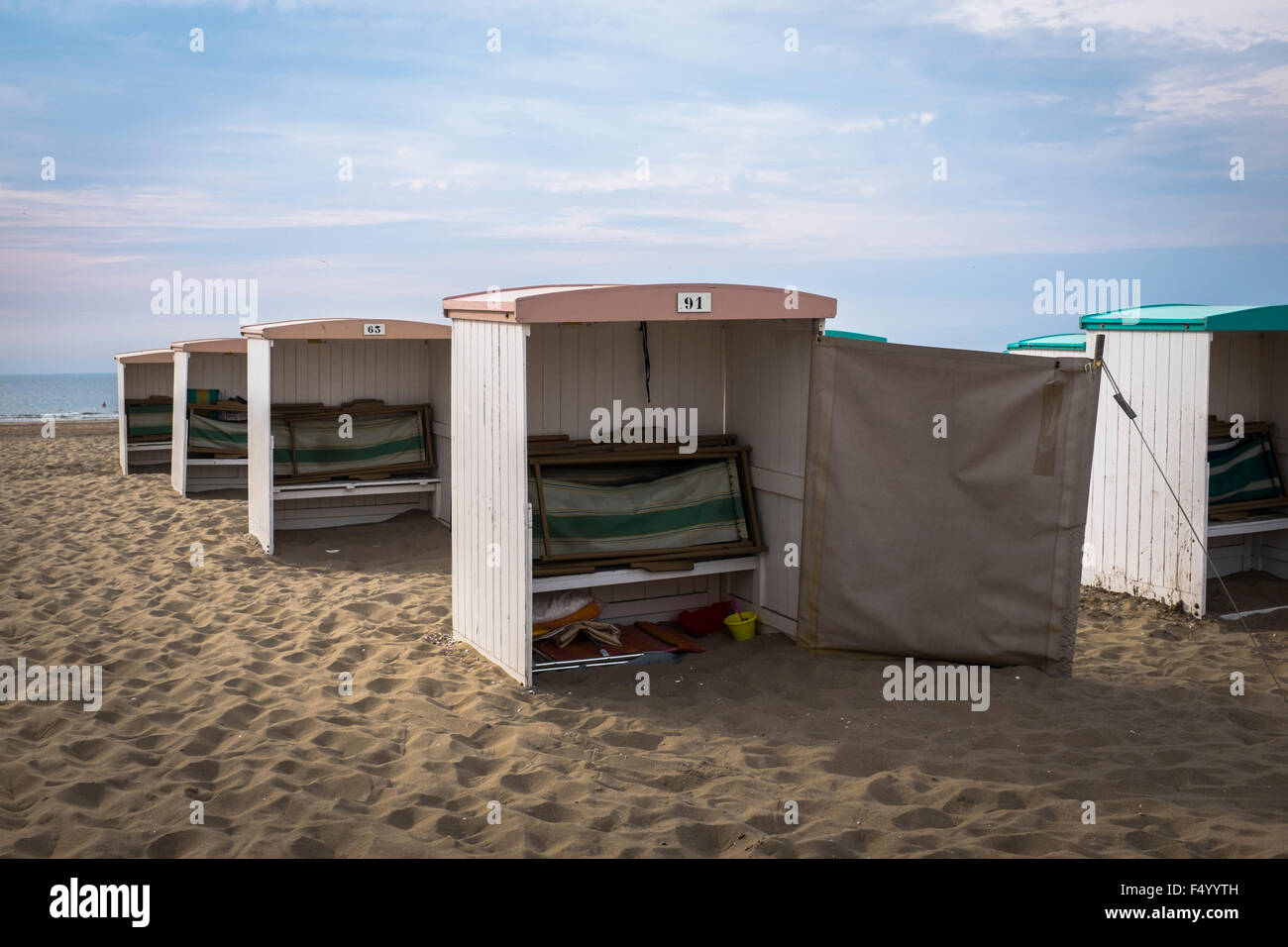 Traditional beach huts at Katwijk, Netherlands Stock Photo - Alamy