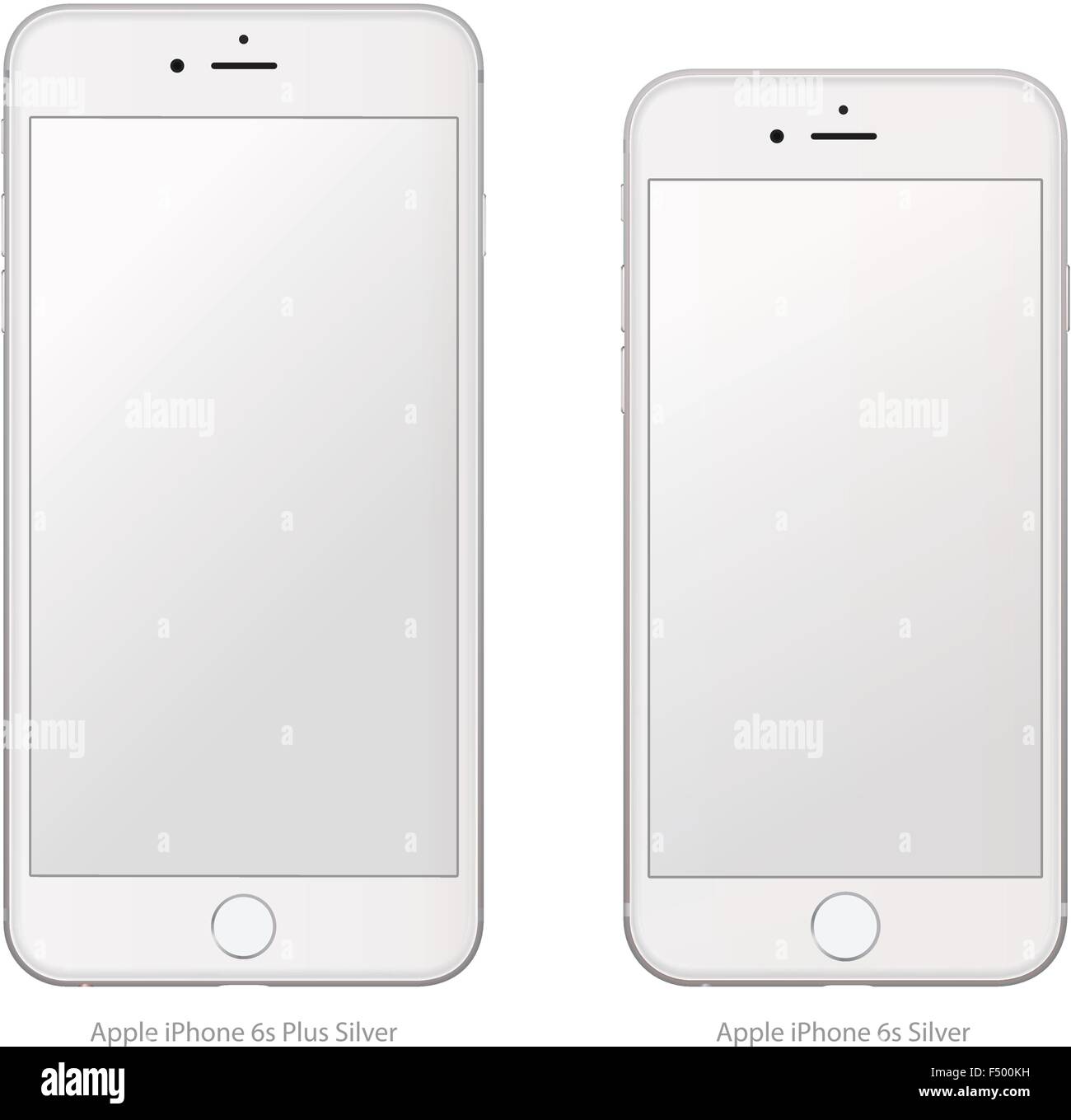 isolated silver smartphone in vector format Stock Vector Image & Art ...