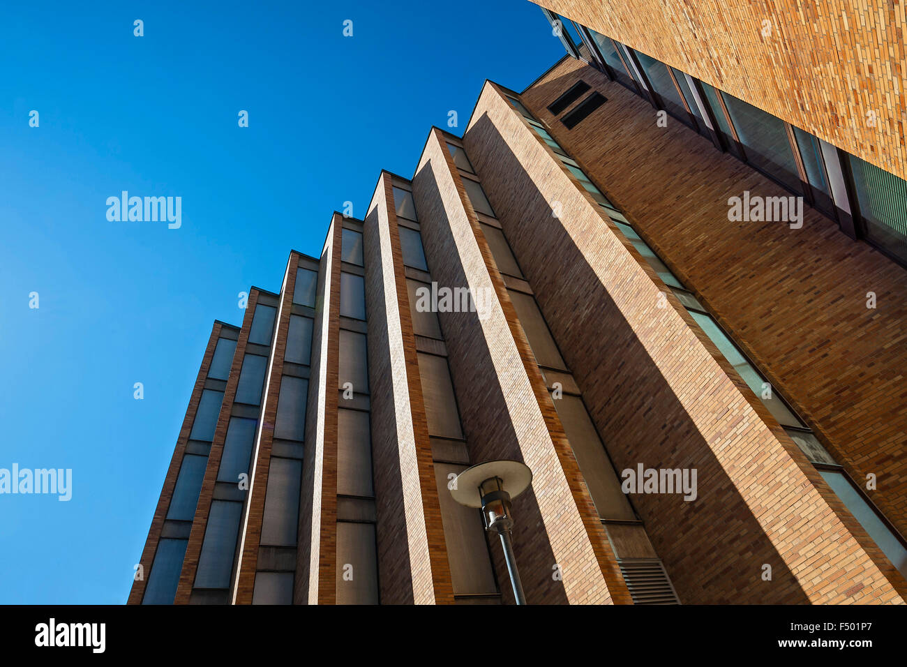 Brick facade, Technical University of Munich, TUM, Munich, Bavaria ...