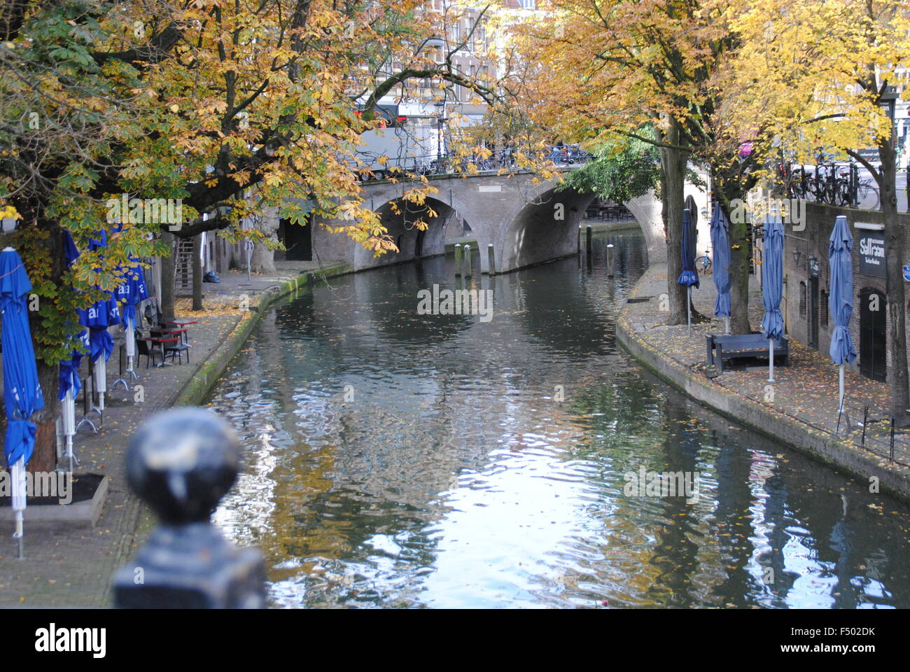 Archways - cafés along the Oudegracht which runs through the city of ...