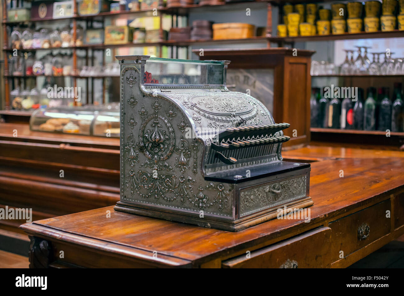 MILAN, ITALY - SEPTEMBER, 13: Bar counter, Steno Tonelli collection ...