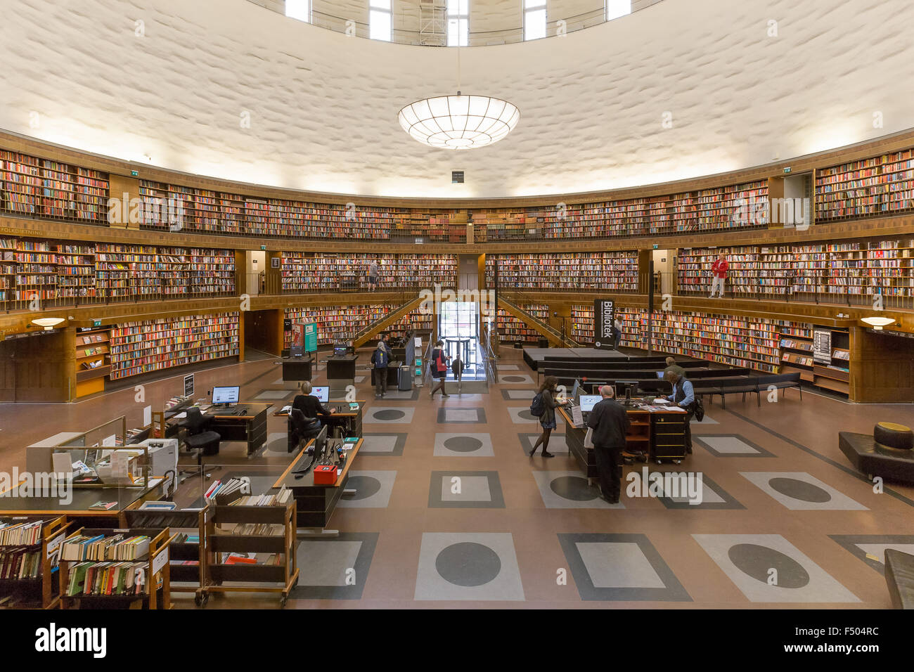 Stockholm Public Library Stock Photo - Alamy