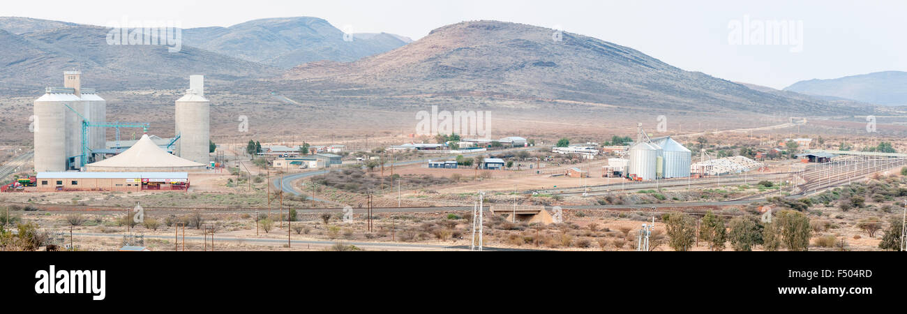 PRIESKA, SOUTH AFRICA - AUGUST 24, 2015: Sunrise panorama of the ...