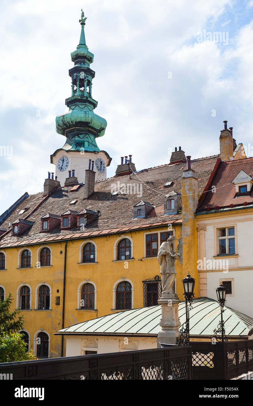 travel to Bratislava city - old houses on Michalska street and Michael ...