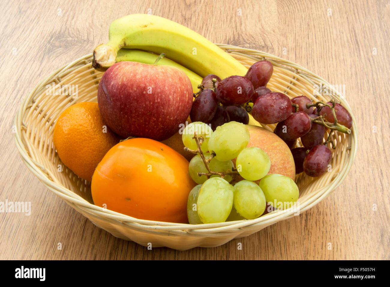 Basket of fruit Stock Photo - Alamy