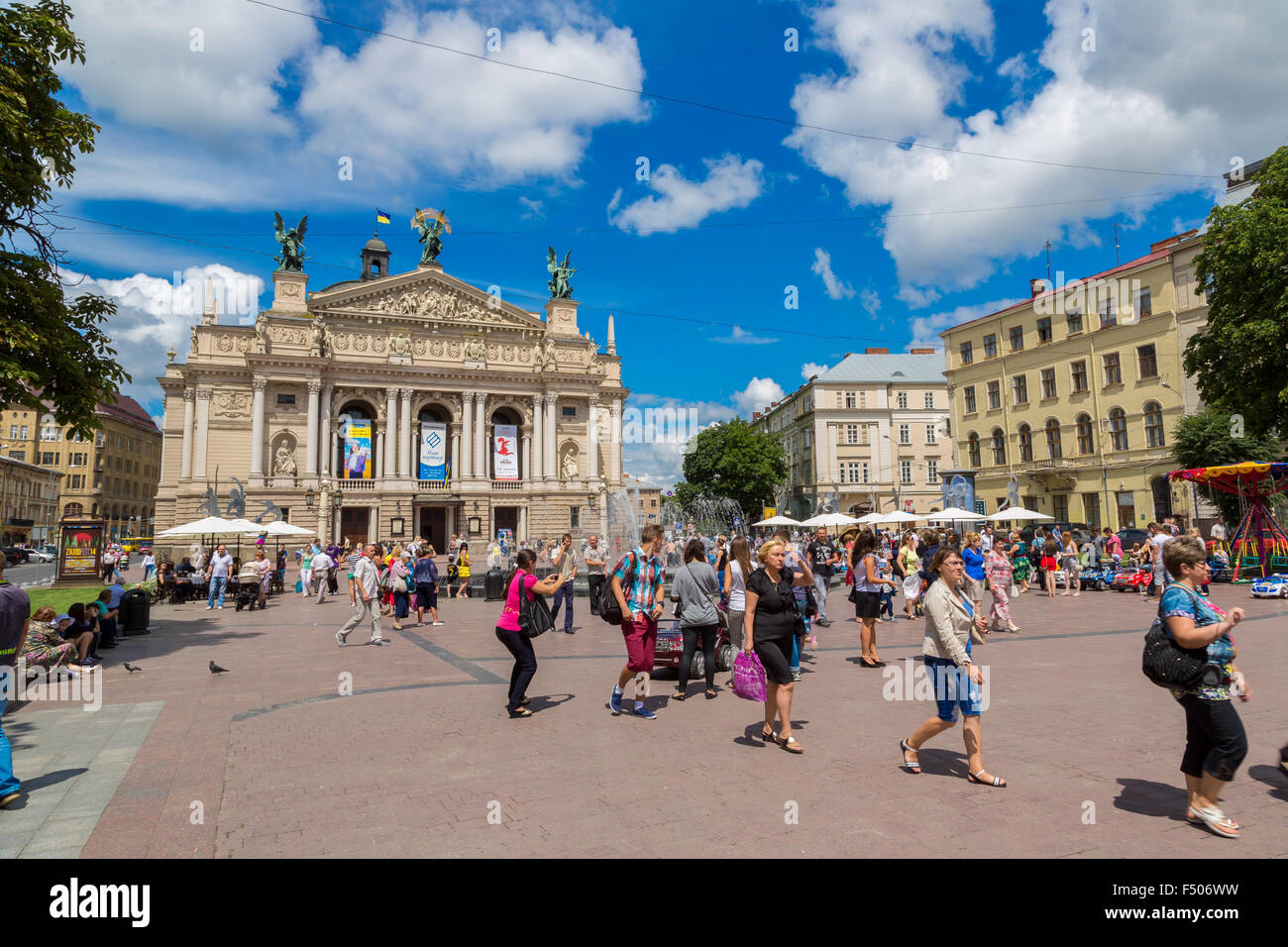LVIV, UKRAINE - JUNE 29: Solomiya Krushelnytska State Academic Opera ...