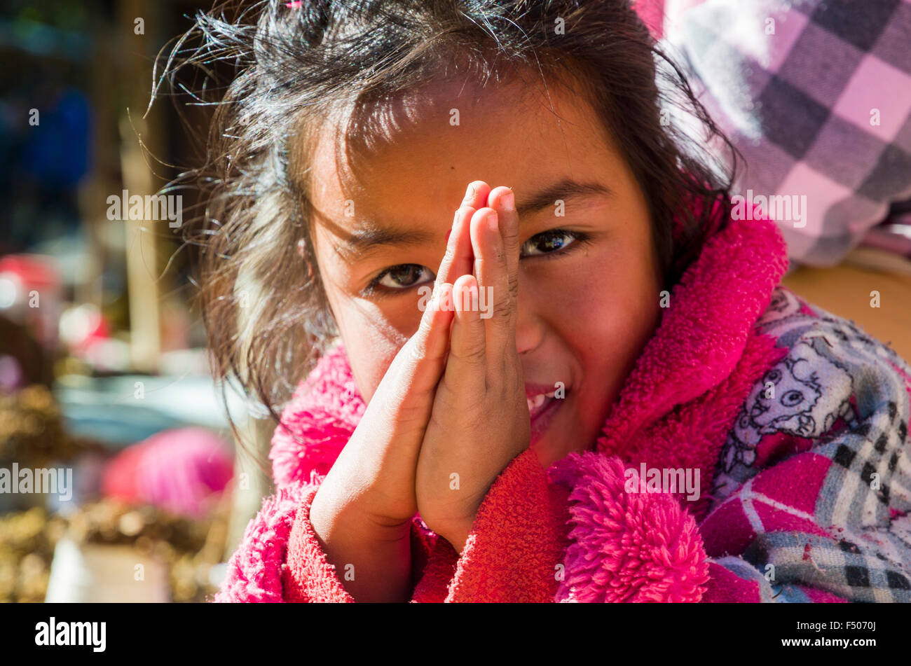 Portrait of a little child, praying Stock Photo - Alamy