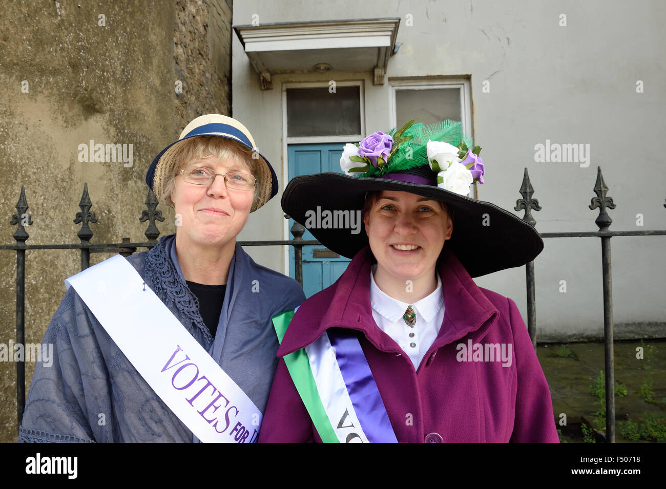 Suffragettes march through Old Town Swindon to Radnor Street Cemetery ...