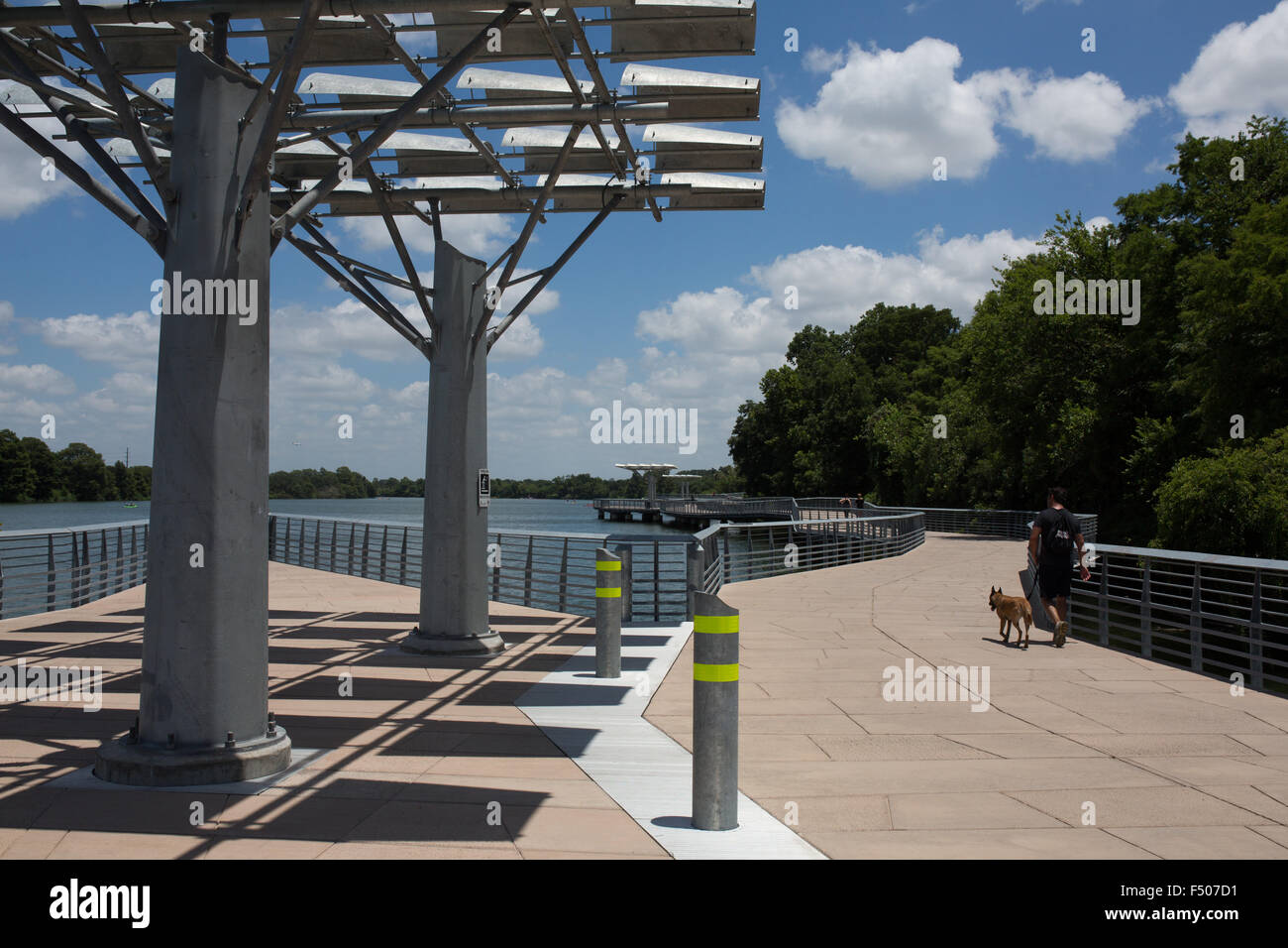 The Boardwalk Trail at Lady Bird Lake in Austin, Texas Stock Photo - Alamy