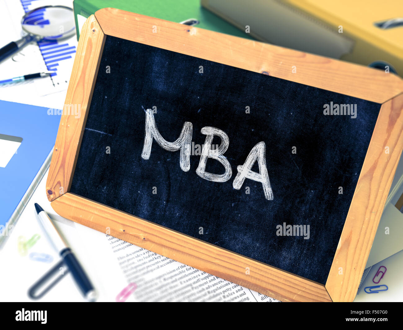 MBA - Master Business Administration - Concept Hand Drawn on Chalkboard ...