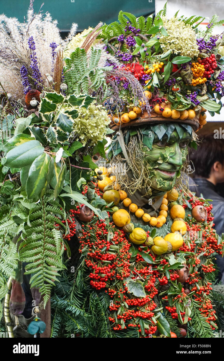 The Berry Man at the Apple Day celebration at Borough Market, London ...