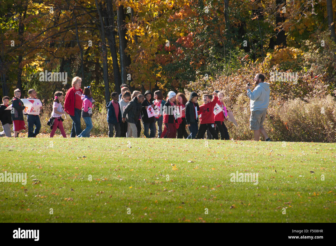 Grade School class outing Stock Photo - Alamy