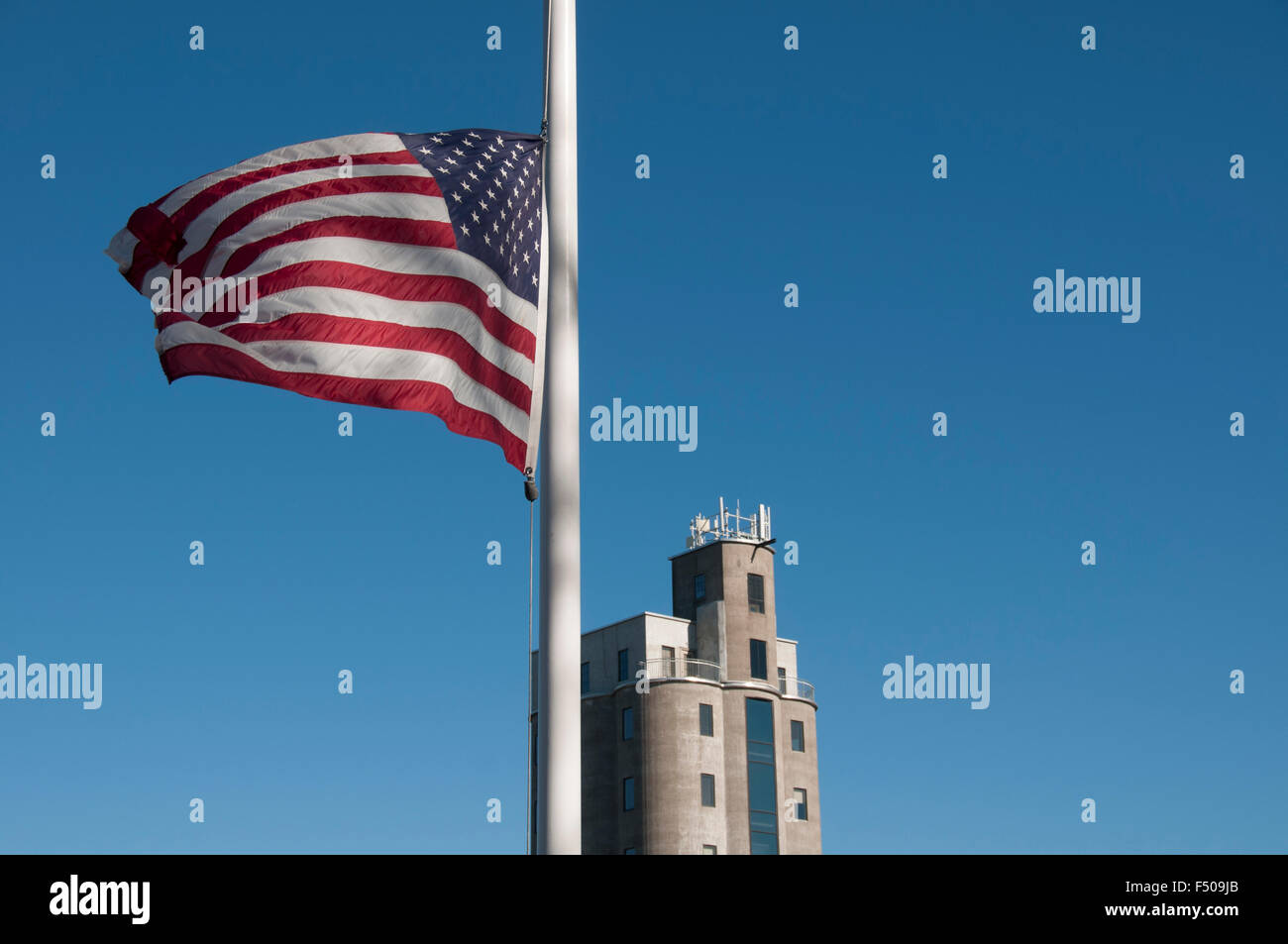 Schoen Place grain silo converted into office space. Pittsford NY USA ...