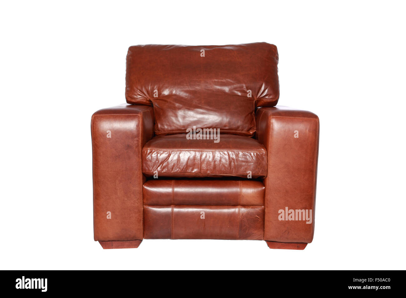 Leather settee cutout hi-res stock photography and images - Alamy