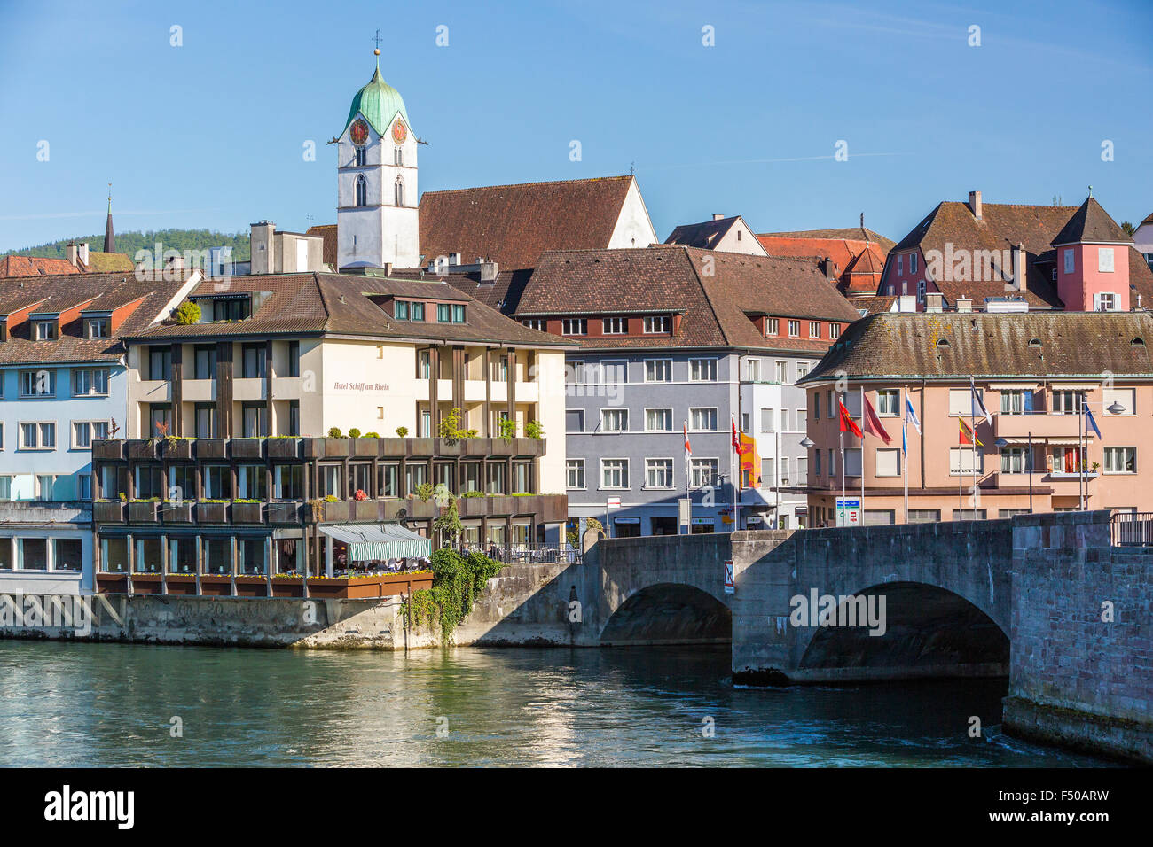 Medieval Old Town, Rheinfelden, Canton Aargau, Switzerland Stock Photo ...