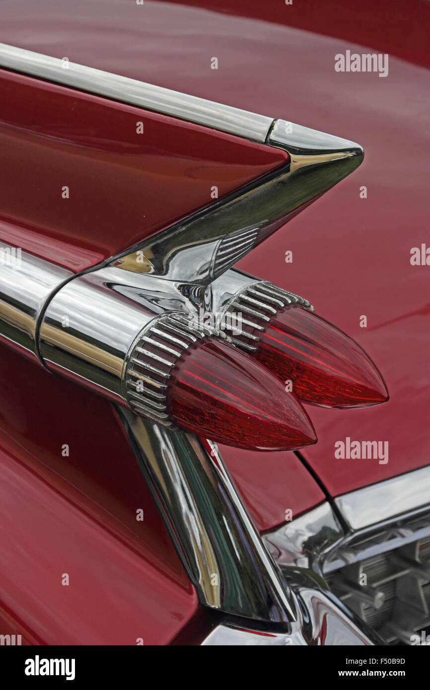 Tail lights of 1959 Cadillac car Stock Photo - Alamy