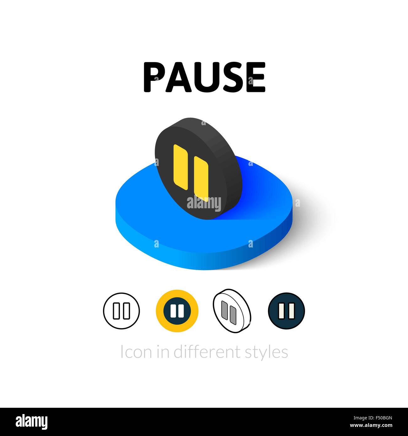 Pause Pictogram Cut Out Stock Images & Pictures - Alamy