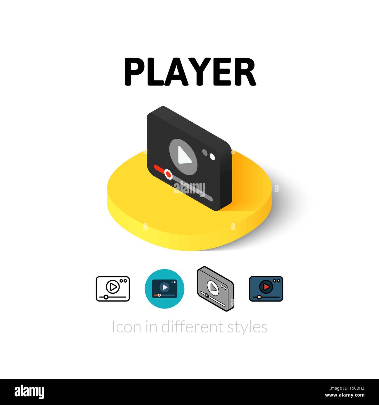 Video player ui hi-res stock photography and images - Alamy