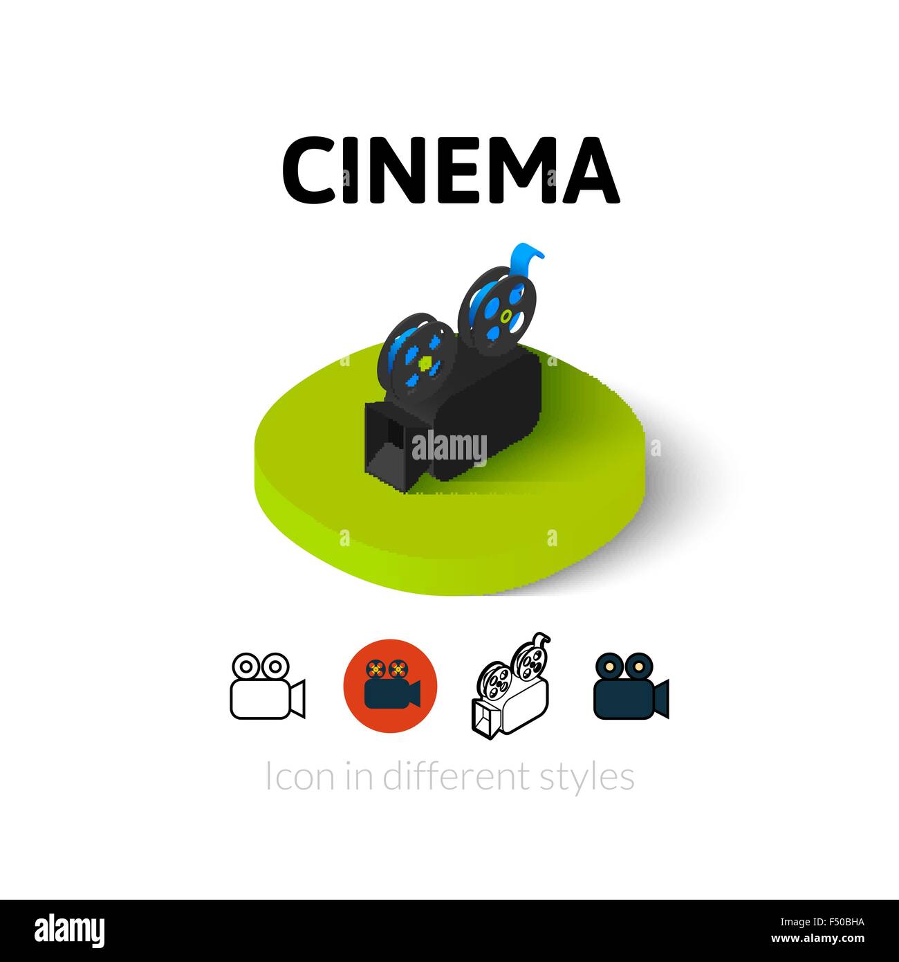 Vintage movie cinema sign Cut Out Stock Images & Pictures - Alamy