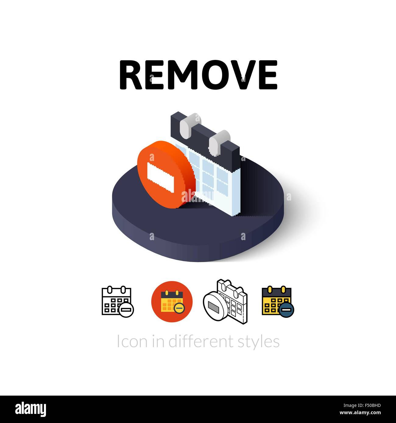 Remove icon in different style Stock Vector Image & Art - Alamy