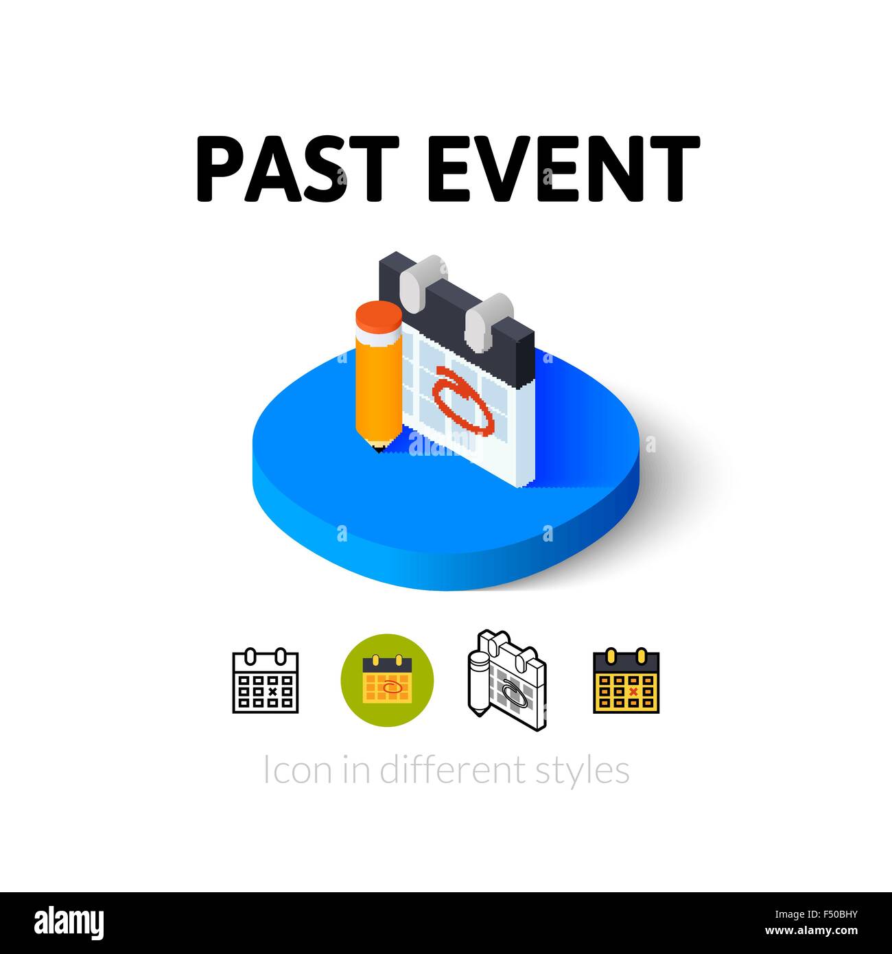 Past event icon in different style Stock Vector Image & Art - Alamy