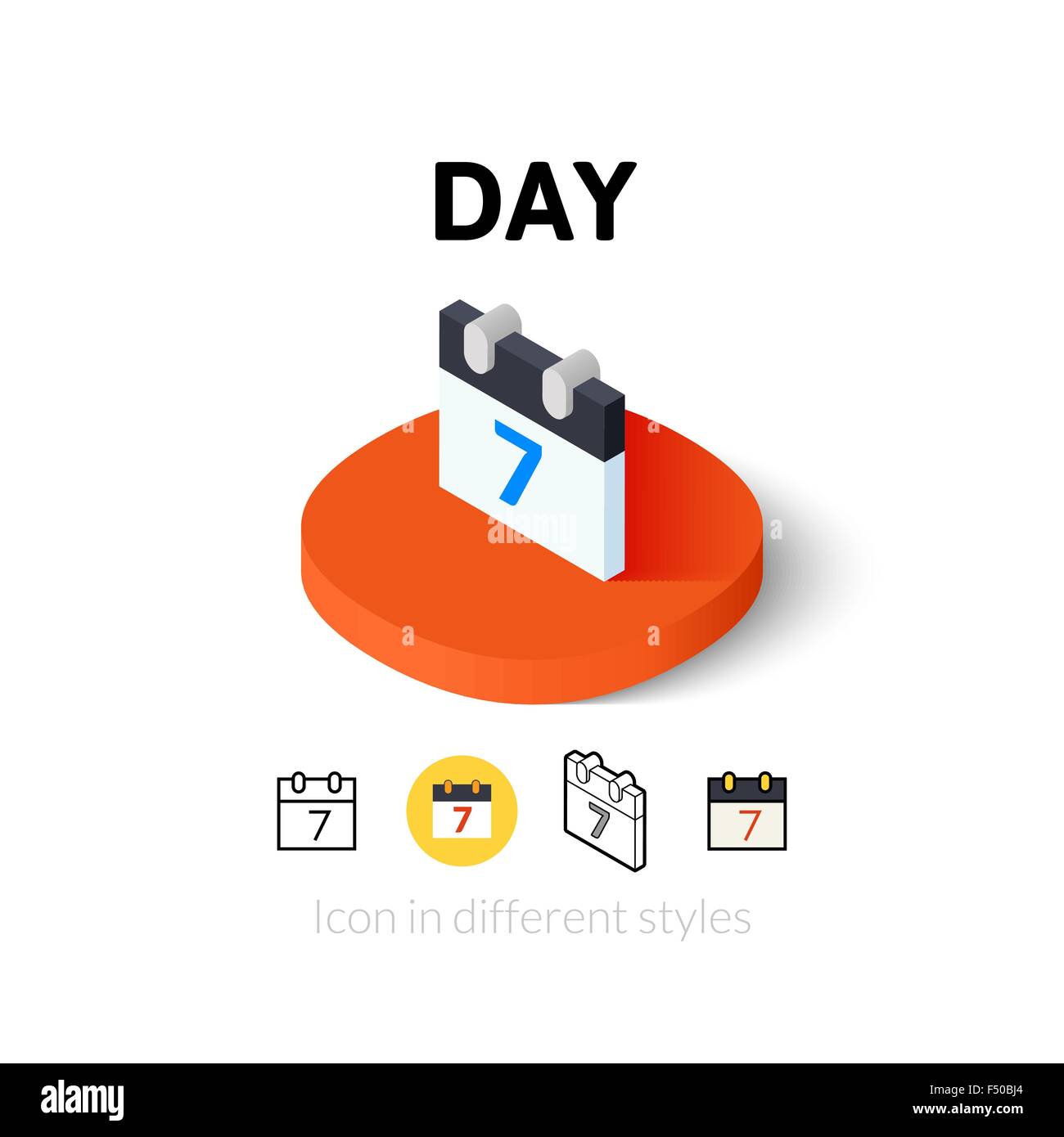 Day icon in different style Stock Vector Image & Art - Alamy