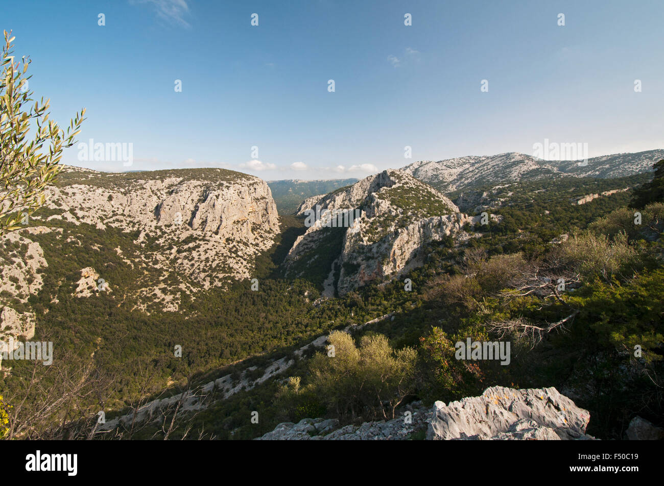 Dorgali, Sardinia, Italy, 5/2015.View of the Surtana canyon inside ...