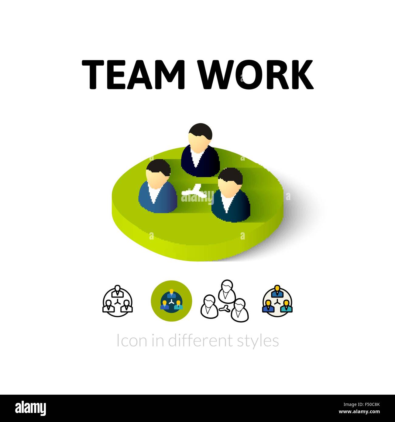 Computer teamwork business people Stock Vector Images - Alamy