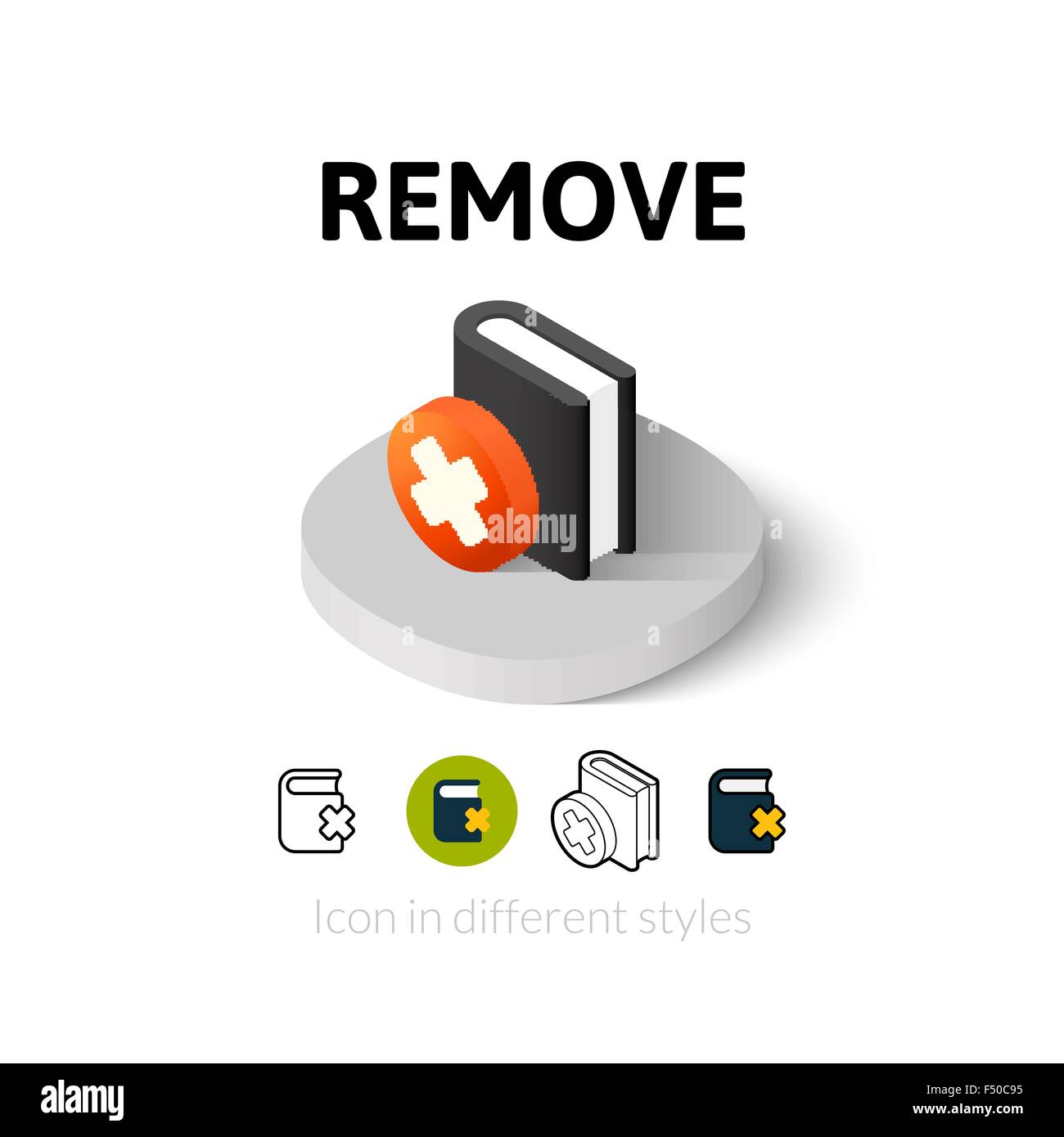 Remove document line icon Stock Vector Images - Alamy