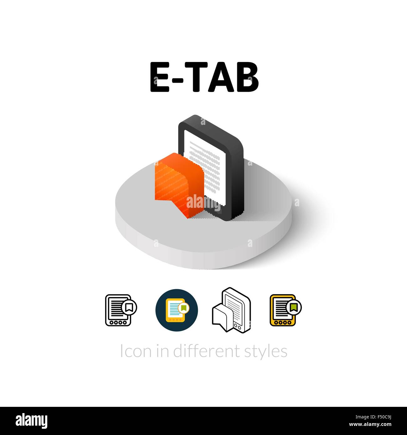 E tab Stock Vector Images - Alamy