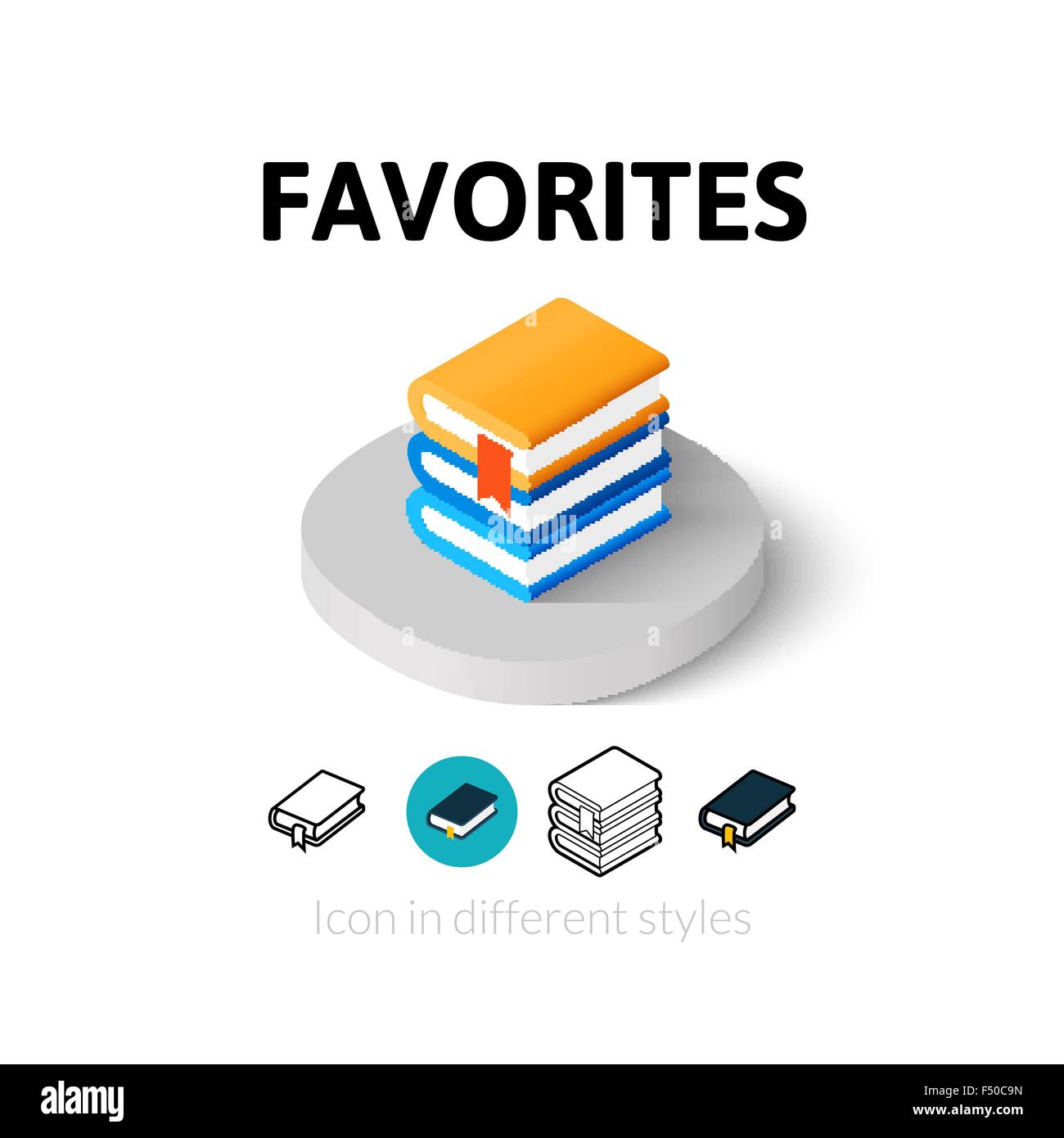 Favorites icon in different style Stock Vector Image & Art - Alamy
